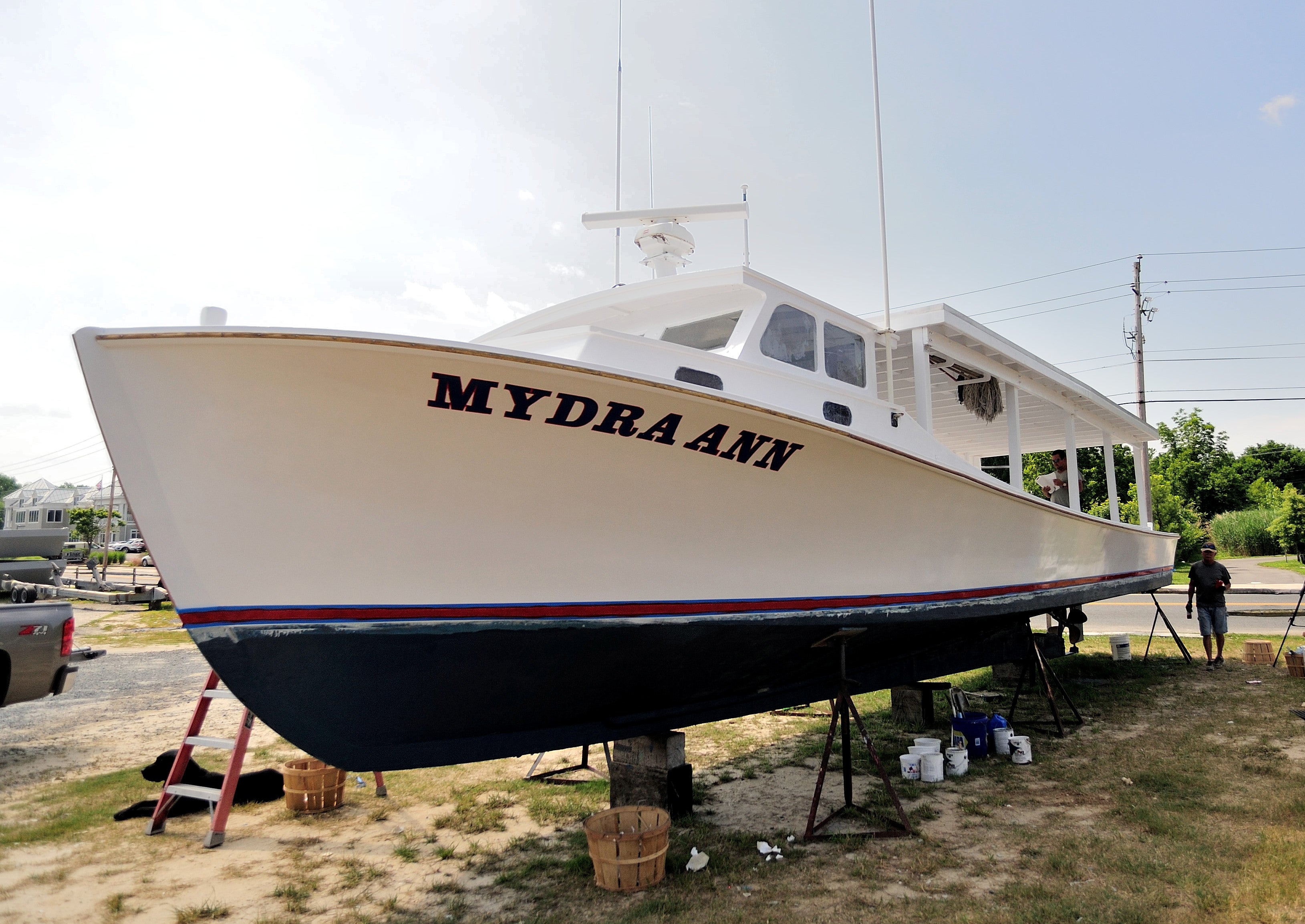 On The Hard Prepping A Crab Boat Maryland Sea Grant